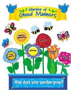 CTP6949 Garden of good manners Mini Bulletin Set – Froggy Pond Teacher ...